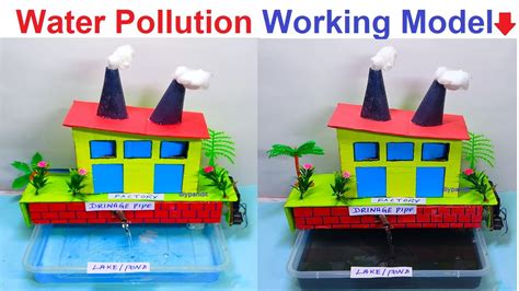 Water Pollution Working Model Making Air Pollution Science Exhibition
