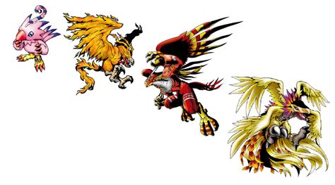 Piyomon Biyomon Evolution Line By Kjg123 On Deviantart