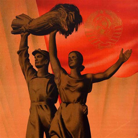 Original Vintage Soviet Poster Ussr Agricultural Exhibition Intourist