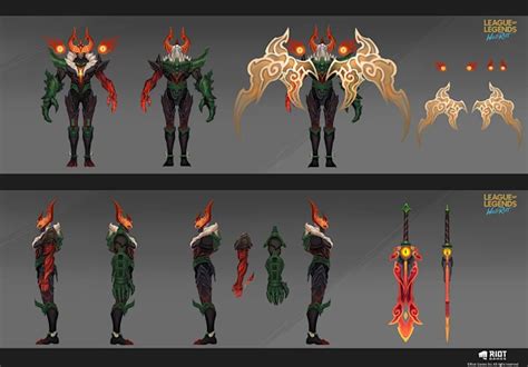 暗裔剑魔 亚托克斯：山海绘卷（英雄联盟手游）——art：little Cookie 花瓣网