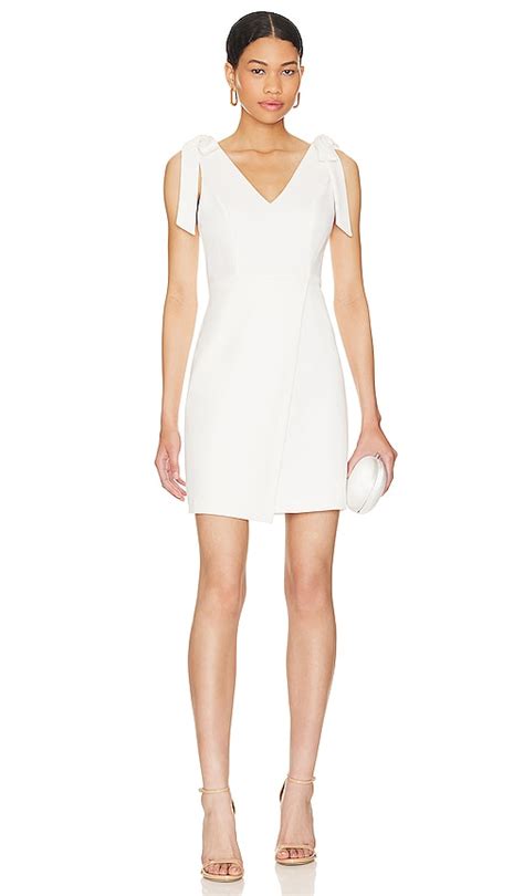 Bcbgeneration Tie Sleeve Mini Dress In Ivory Revolve