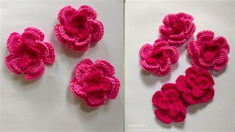 Crohet Flower Tutorial Vivicrochet Granny Youtube