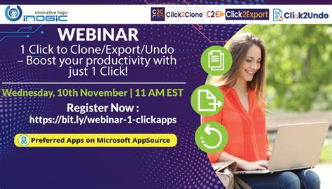Webinar 1 Click To Clone Export Undo Boost Your Productivity With Just 1 Click