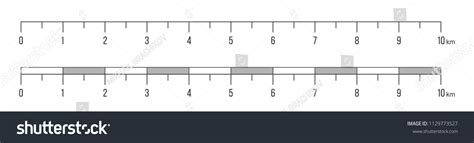 Creative Vector Illustration Map Scale Line Stock Vector Royalty Free Shutterstock