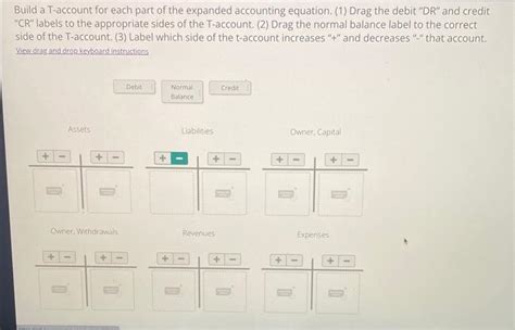 Solved Build A T Account For Each Part Of The Expanded