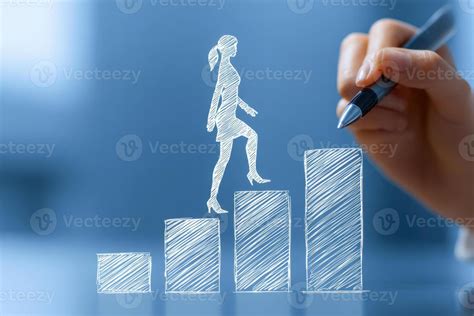 Concept Of Career Growth And Professional Development Illustrated With