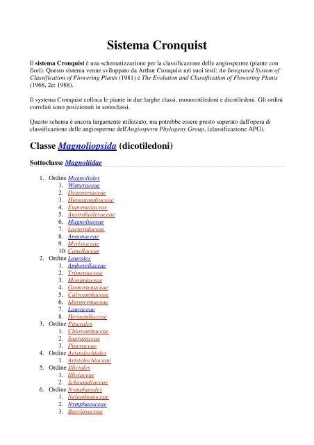 Sistema Cronquist