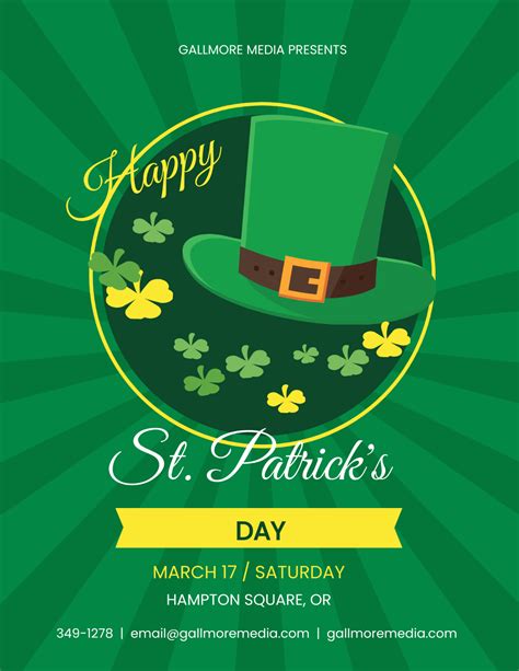 Green Event Flyer Template Edit Online And Download Example