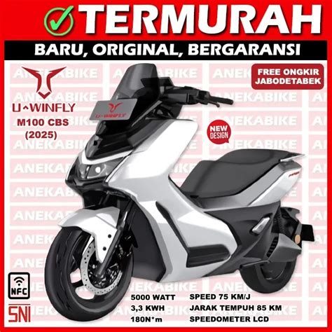 Motor Listrik Uwinfly M100 Terbaru 2025 Garansi Resmi Lazada Indonesia