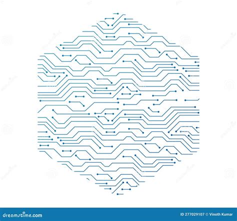 Abstract Technology Background Circuit Board Pattern Futuristic Abstract Elements Design