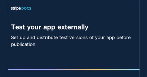 Test Your App Externally Stripe Documentation