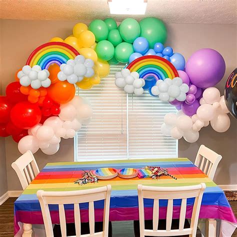 Pin By Jennifer E On Rainbow Party Rainbow Birthday Decorations