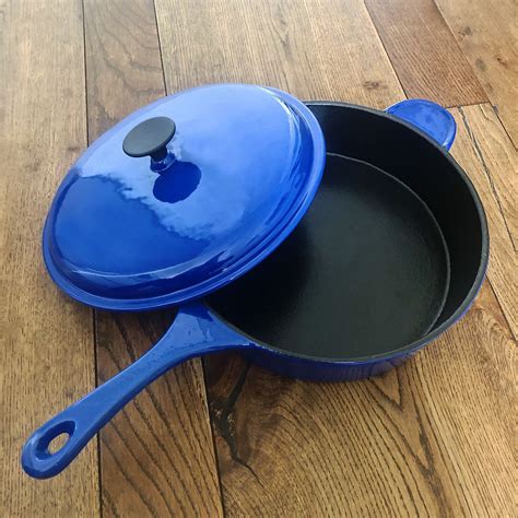 30cm Professional Cast Iron Deep Sauté Pan Jean Patrique Professional