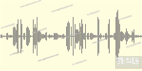 Audio Sound Wave Graph Vector Soundwave Line Equalizer Graph Display