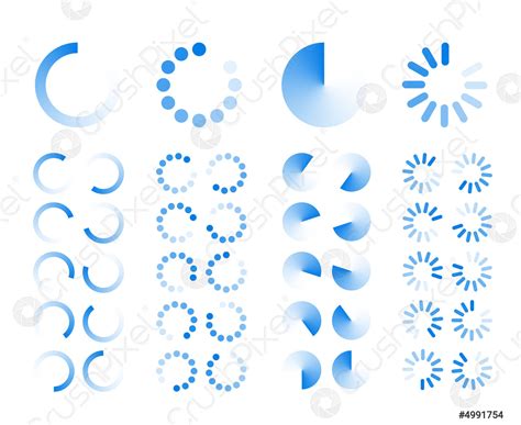 Progress Indicators Stock Vector Crushpixel