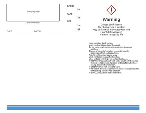 Hazmat 85 X 11 Round Corner Color Front Print Wholesale Forms