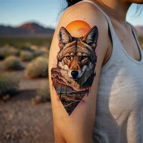 Coyote Tattoo Meaning Symbolism And Significance 146 Designs Hbtat2