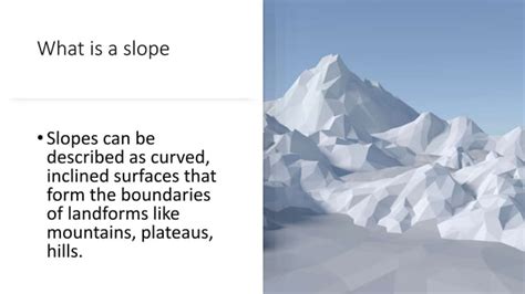 Geography Micro Lesson Slope Pptx