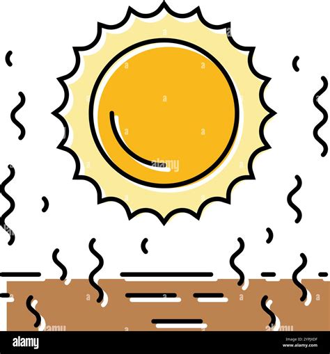 Dust Devil Weather Natural Phenomena Color Icon Vector Illustration