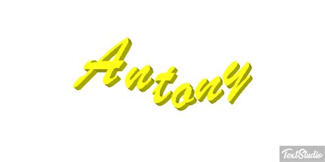 Antony Name Animated  Logo Designs