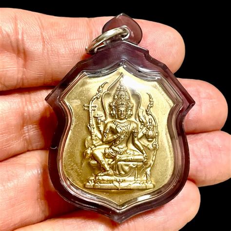 Rian Phra Phrom Prasit 57 Lp Surasak Lp Phisan Wat Kae Be 2557 Nur Alpaka Brahma 4 Face God Thai