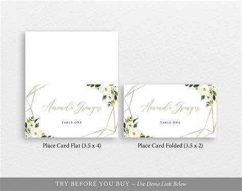 Amscan Templates Place Cards Kaesg Blog