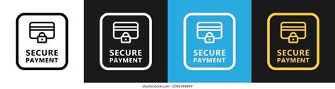 Secure Payment Stamp Isolated On Color Stock Vector Royalty Free
