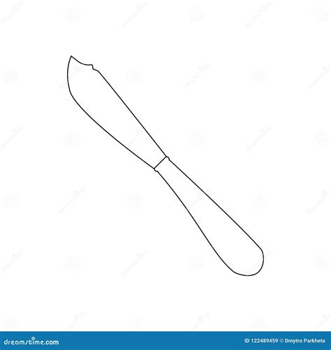 Serving Fish Knife Stock Vector Illustration Of Weapon 122489459