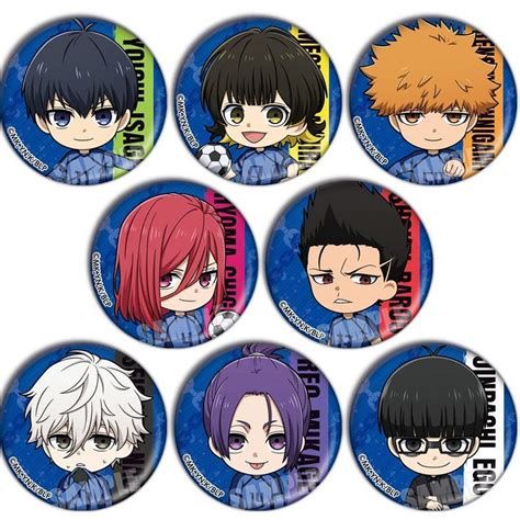 Blue Lock Chibi Pins Set Bachira Isagi Nagi Character Buttons Cosplayspa