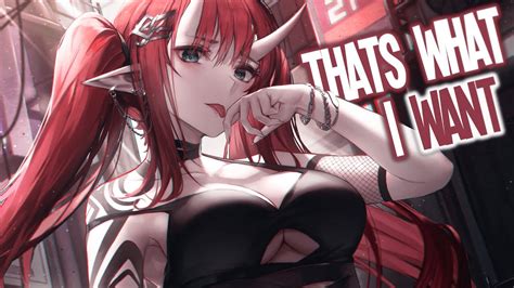 Nightcore Thats What I Want Rock Version Lyrics Youtube Music