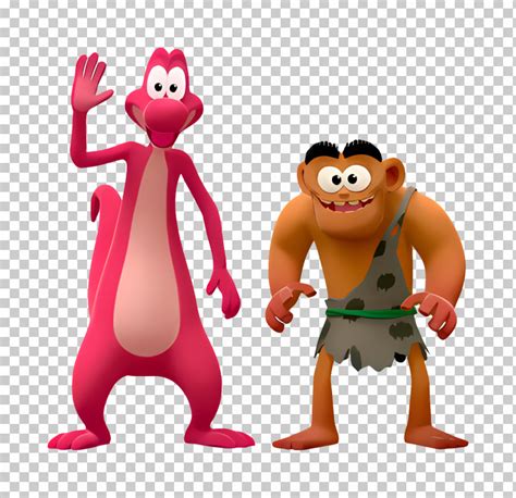 Andy Pirki Cartoon Dinosaur And Caveman Duo Png Clipart Andy Pirki