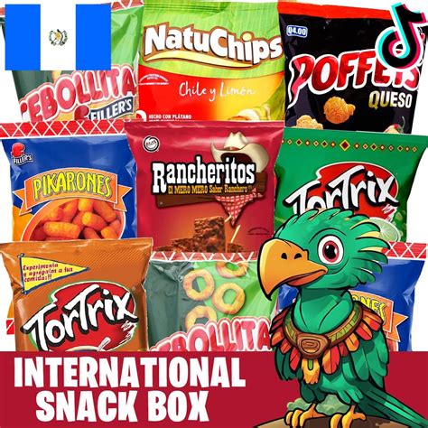 Charloo Tortrix Guatemala Snack Box Free Surprise International Tortilla Chips