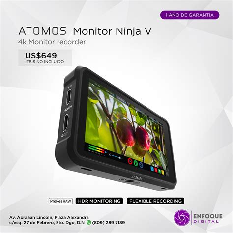 Atomos Ninja V 4k Hdmi Recording Monitor Enfoque Digital