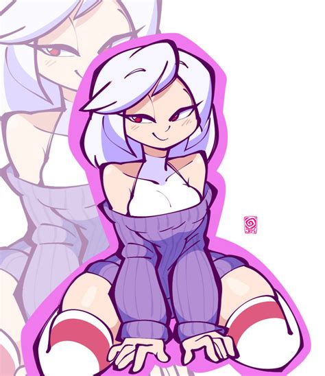 Rule 34 Jek Korpen Red Eyes Tagme Tagme Character Thighhighs Thighs White Hair 7512030