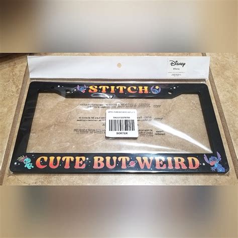 Disney Accents Disney Stitch Cute But Weird License Plate Frame