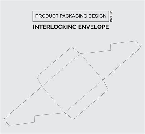Cutomize Product Packaging Design Interlocking Envelope 17480960 Vector