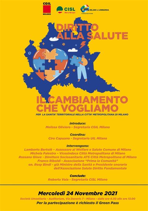 Diritto Alla Salute Cgil Milano Camera Del Lavoro