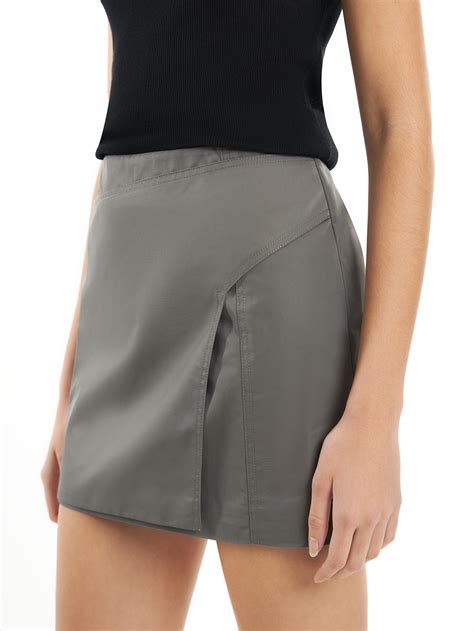 First Mse Paeton Mini Skirt Ash Glue Store