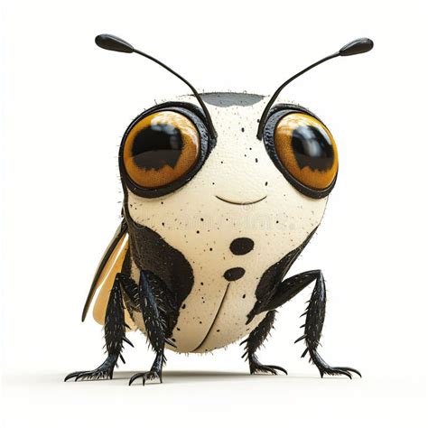 Cute Cartoon Bug 3d Render Insect Adorable Wildlife Fantasy Creature