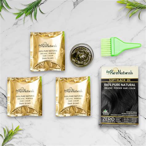 Bypurenaturals 100 Organic Pure Natural Powder Hair Color 60 Gm 2n