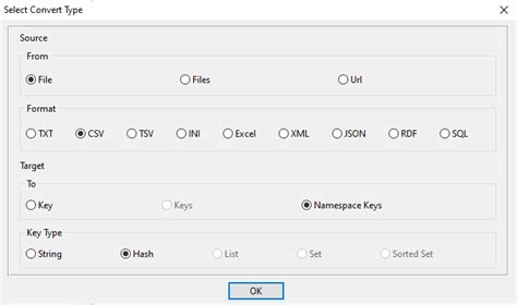 Import Data From Csv File To Redis Hash Keys In Same Namespace Without Programming