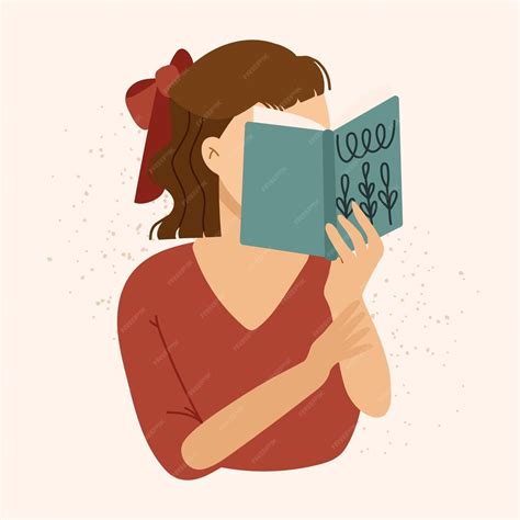 Premium Vector Girl Reading A Book Vector Illustration Isolated On Beige