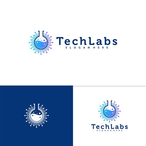 Tech Lab Logo Template Creative Lab Logo Design Vector Tech Logo Concepts 24249675 Vector Art