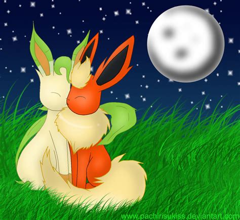 Flareon X Leafeon By Kalinel On Deviantart