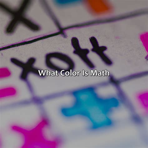 What Color Is Math