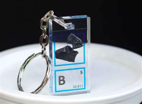 Boron Crystalline Sample Boron Element Boron Periodic Tile Keyring 1 Gram Eur 26 90 Picclick Fr