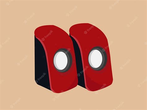 premium vector computer speakers sub woofer output device sound box
