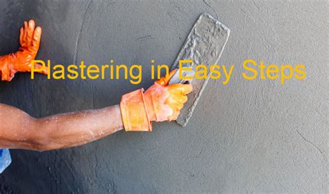 How To Do Plastering In Easy Steps