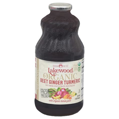 Lakewood Organic Beet Ginger Turmeric Juice 32 Oz Pack Of 6