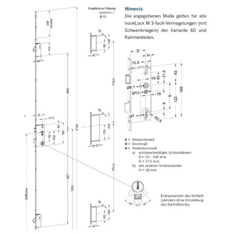 Winkhaus Mehrfachverriegelung Stv U 2460 Dorn 35 92824 M2 Mit 2 Sc